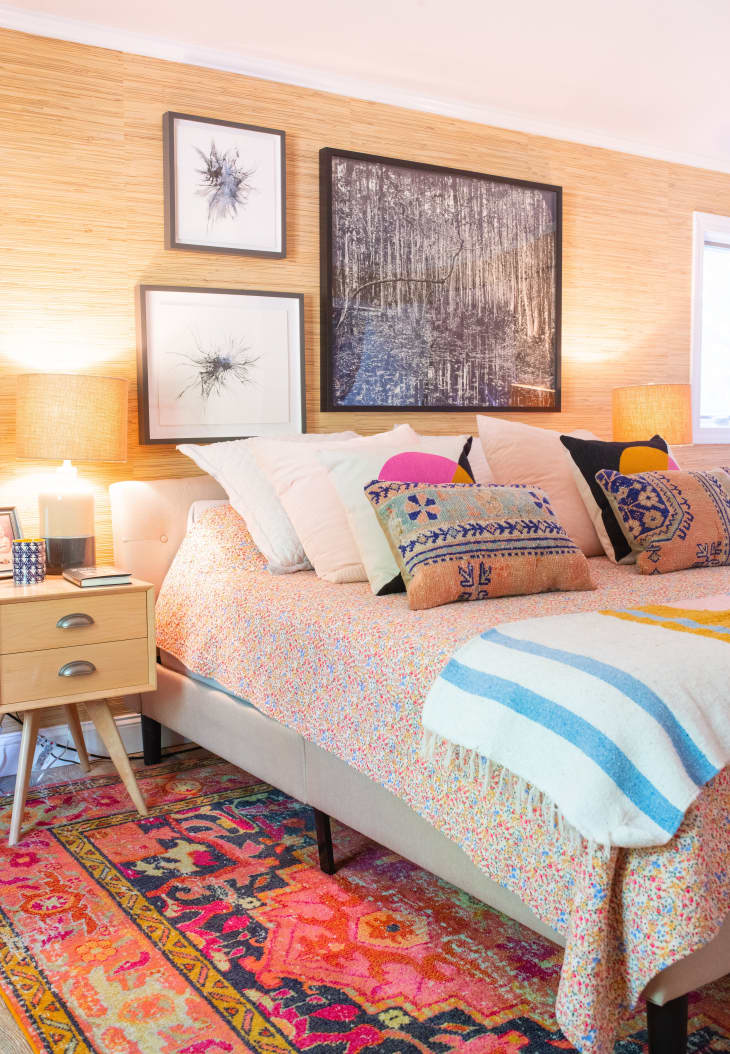 19 Creative Ways To Hang Art Above Your Bed Apartment Therapy